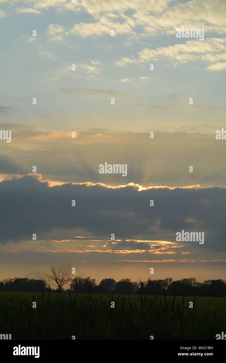 Sequence of images of a sunset Stock Photo - Alamy