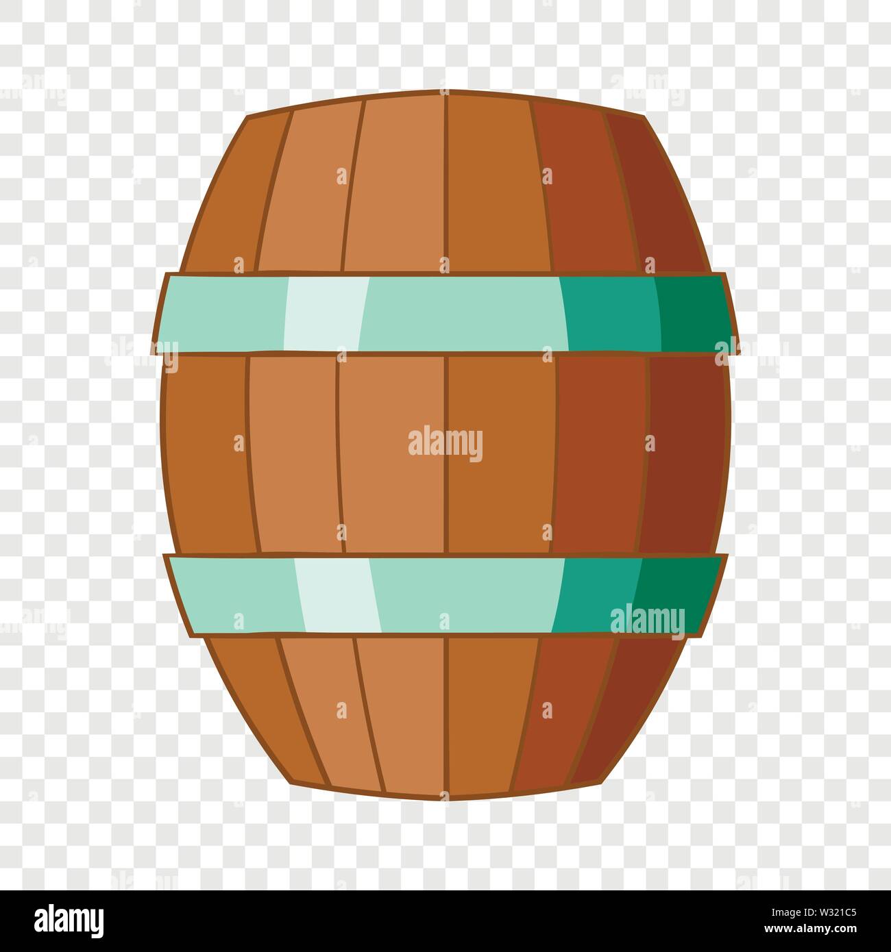 Wooden barrel icon, cartoon style Stock Vector Image & Art - Alamy