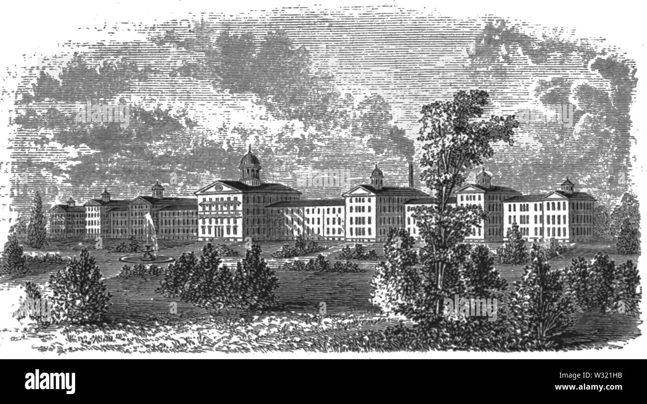 SMO V12 D649 North Wisconsin hospital for the insane Stock Photo - Alamy