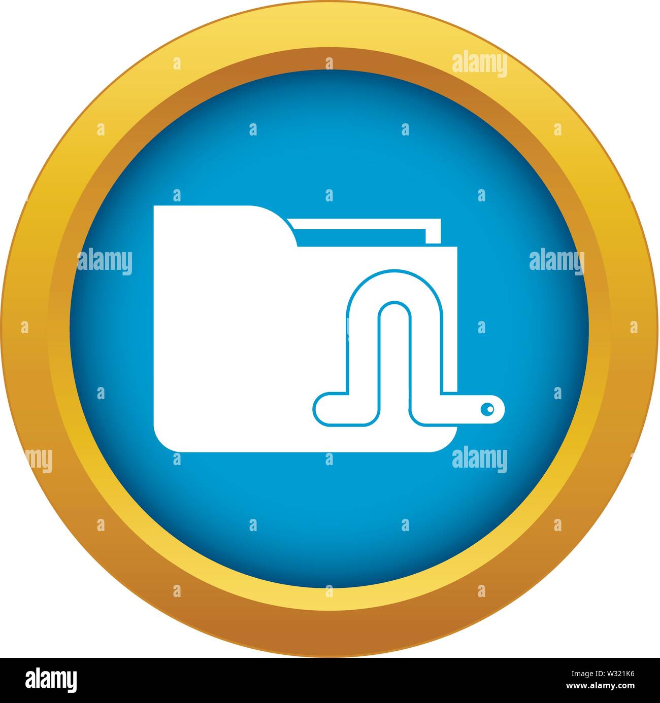 Computer worm icon blue vector isolated Stock Vector Image & Art - Alamy