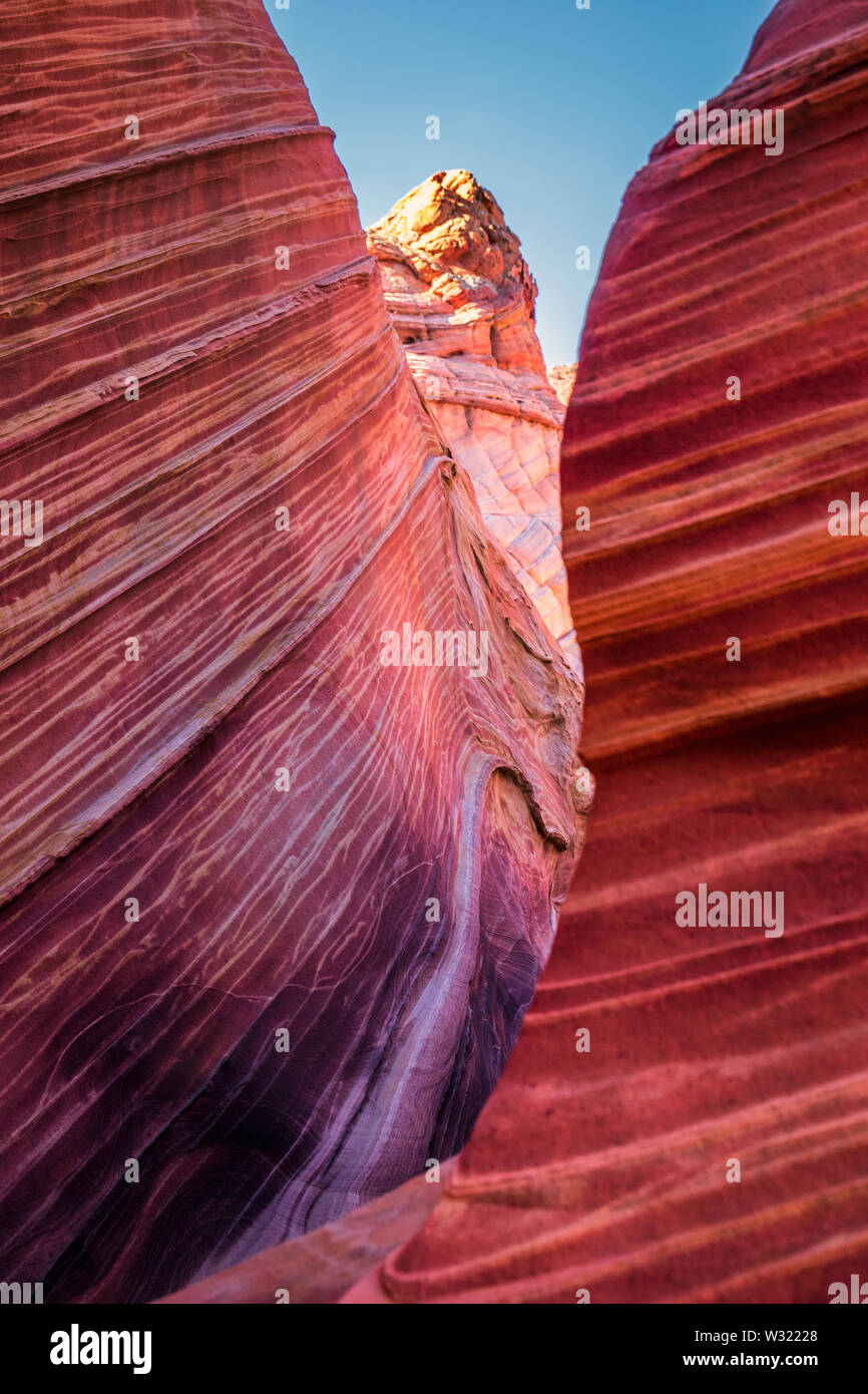The Wave, Arizona, Canyon Rock Formation. Vermillion Cliffs, Paria ...