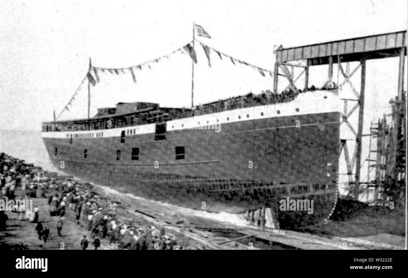 SS Monroe launch 1902 Stock Photo - Alamy