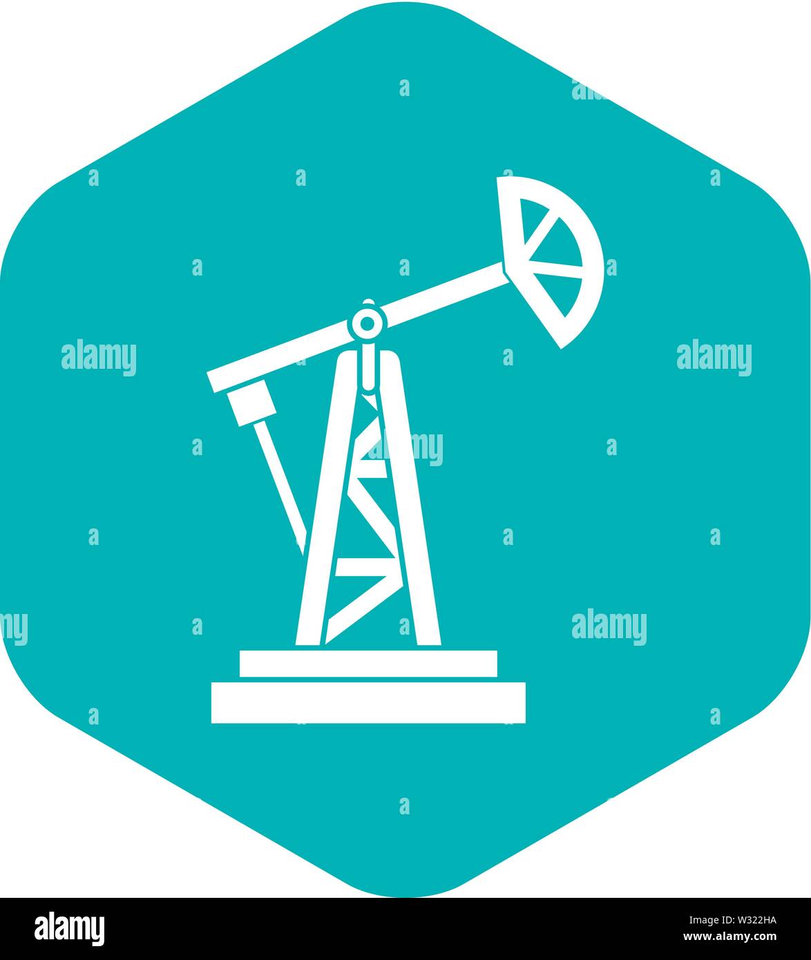 Oil rig icon, simple style Stock Vector Image & Art - Alamy