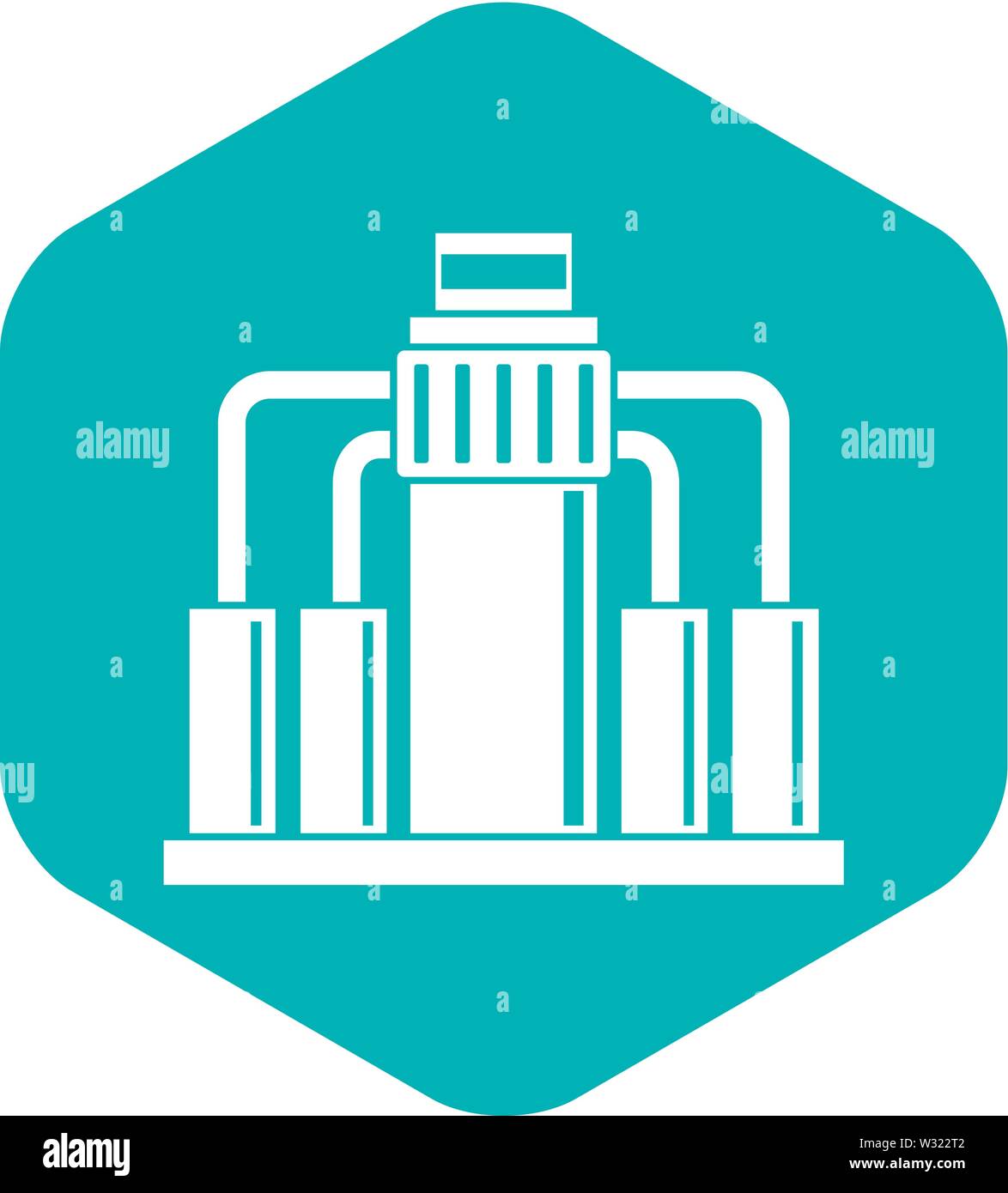 Oil refining icon, simple style Stock Vector Image & Art - Alamy