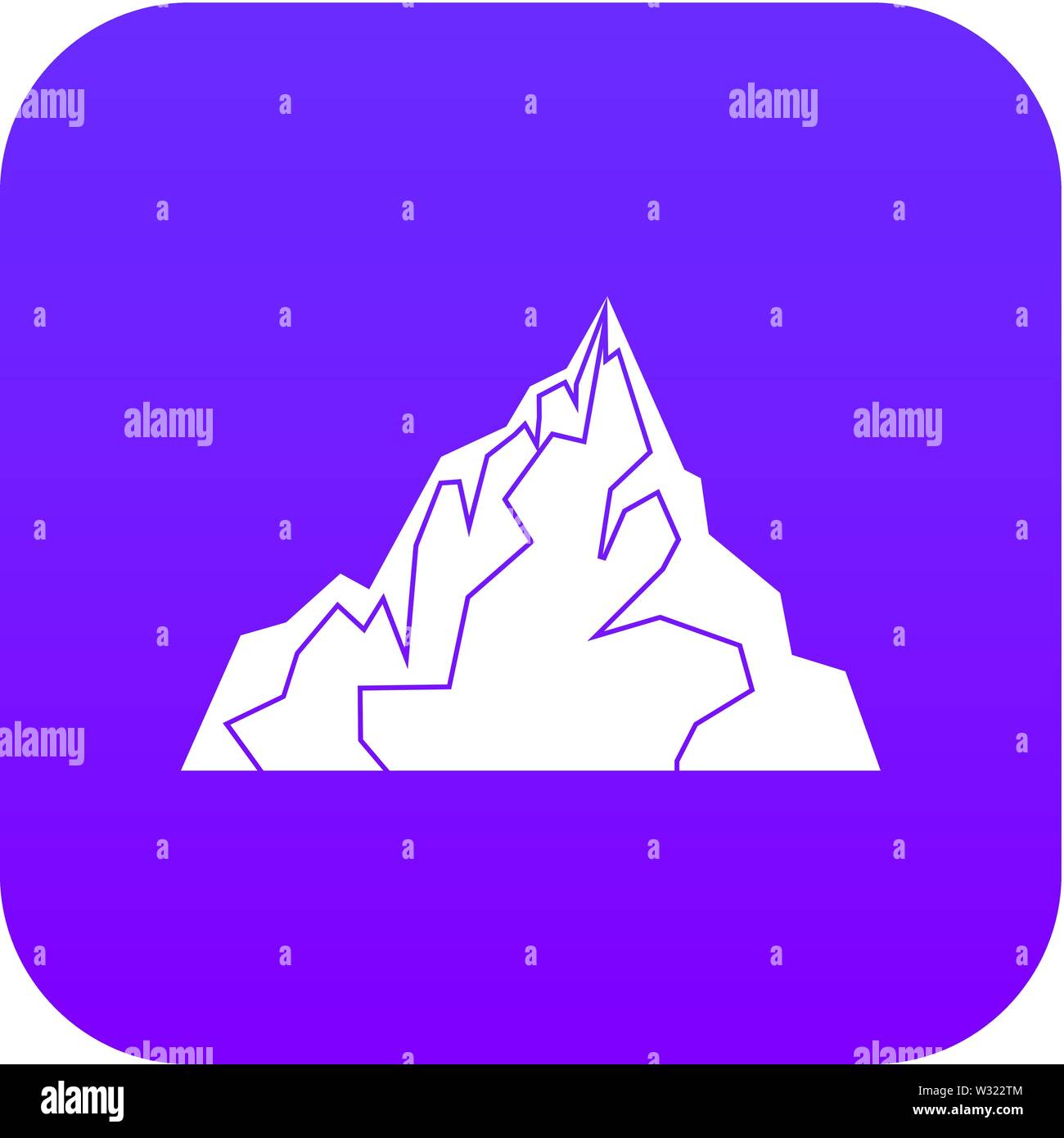 Iceberg icon digital purple Stock Vector Image & Art - Alamy