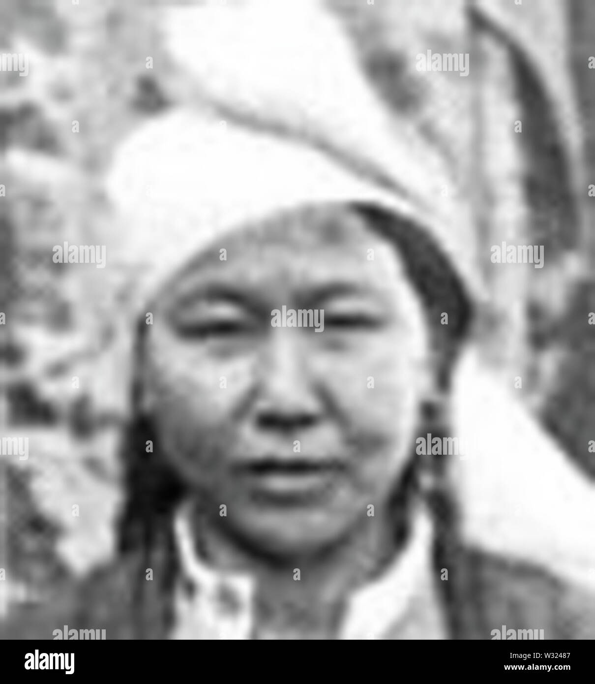 Sart woman Mongoloid Stock Photo - Alamy