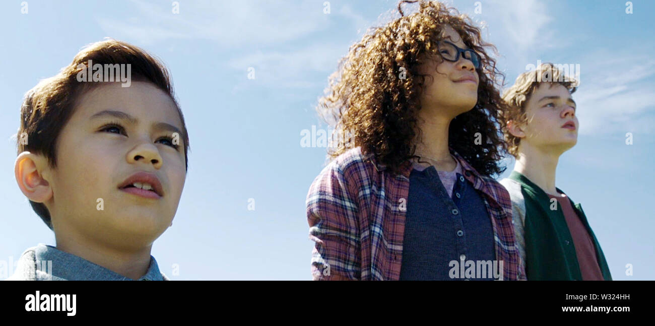 USA. Storm Reid, Levi Miller, and Deric McCabe in the ©Walt Disney ...