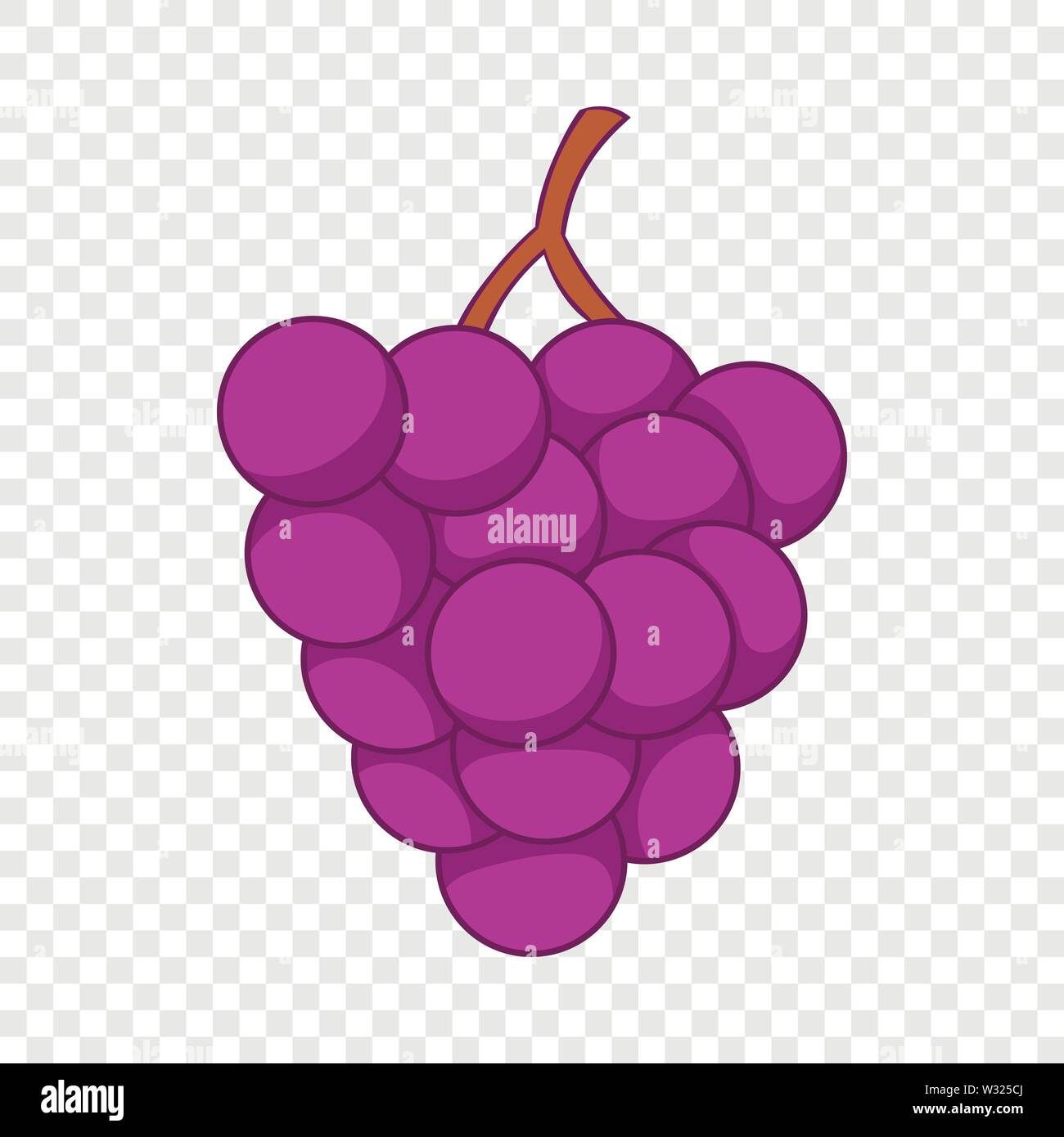 Red grapes icon, cartoon style Stock Vector Image & Art - Alamy
