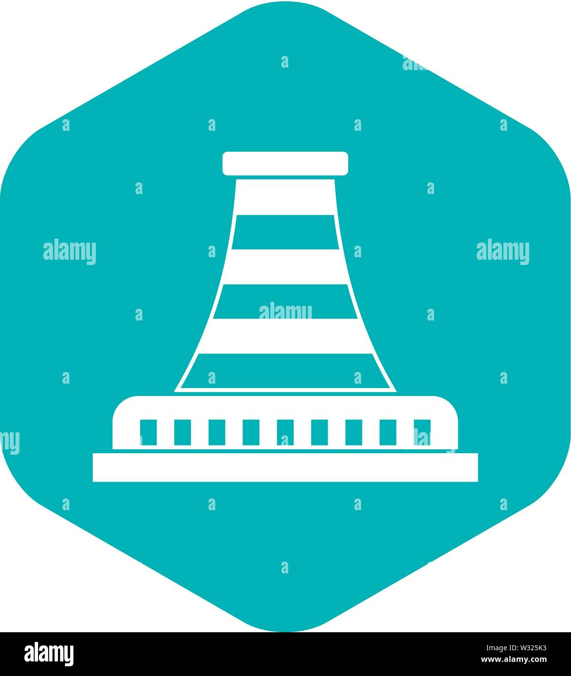 Refinery with pipe icon, simple style Stock Vector Image & Art - Alamy