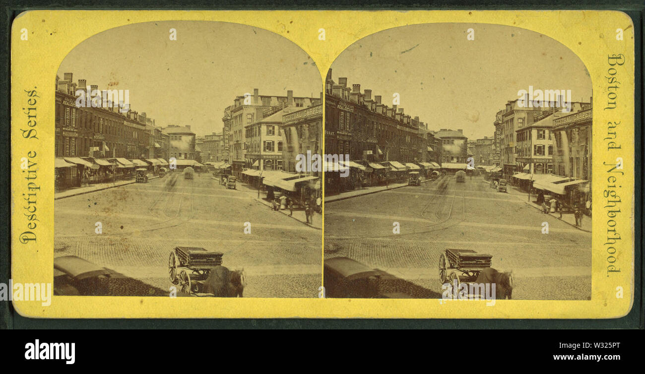Scollay's Square, from Robert N Dennis collection of stereoscopic views ...