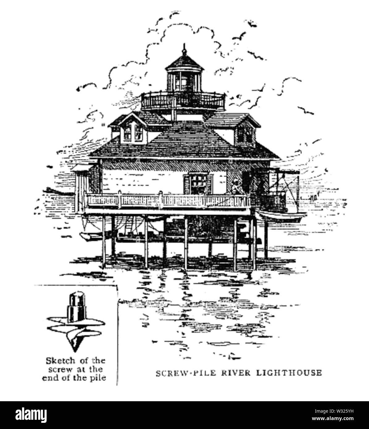 Bridge piles Cut Out Stock Images & Pictures - Alamy