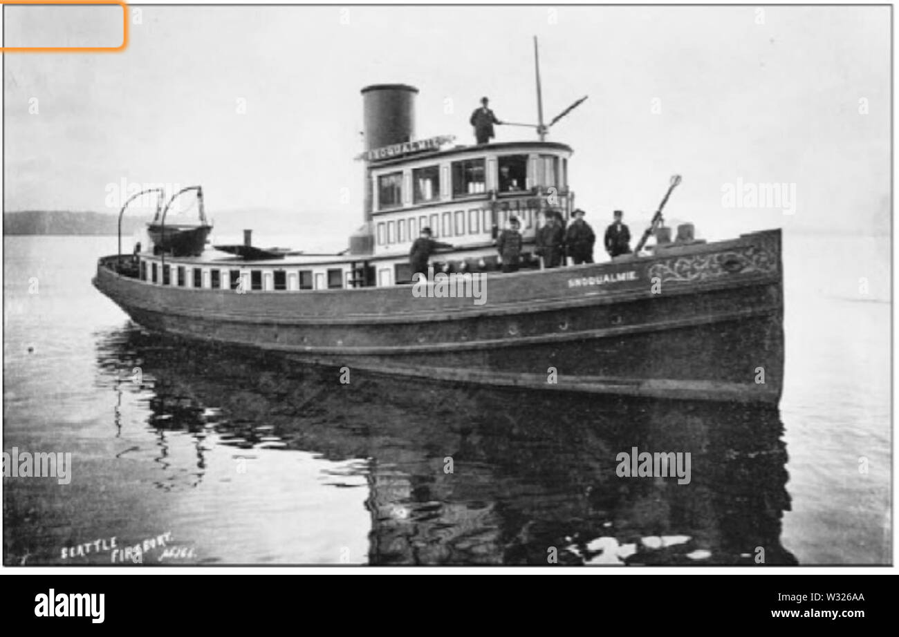 Seattle fireboat Snoqualmie, in her original configuration Stock Photo ...