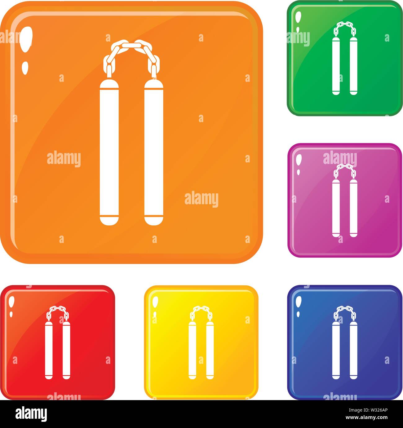 Nunchuck Stock Vector Images - Alamy