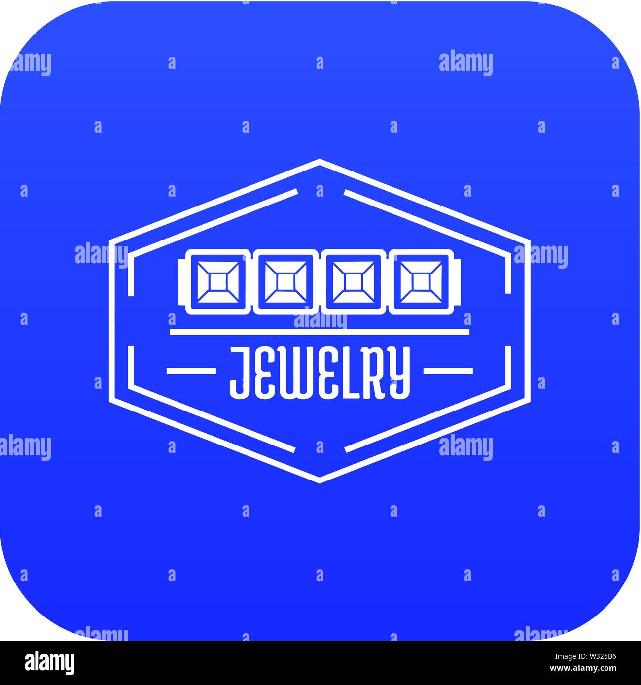 Jewelry icon blue vector Stock Vector Image & Art - Alamy