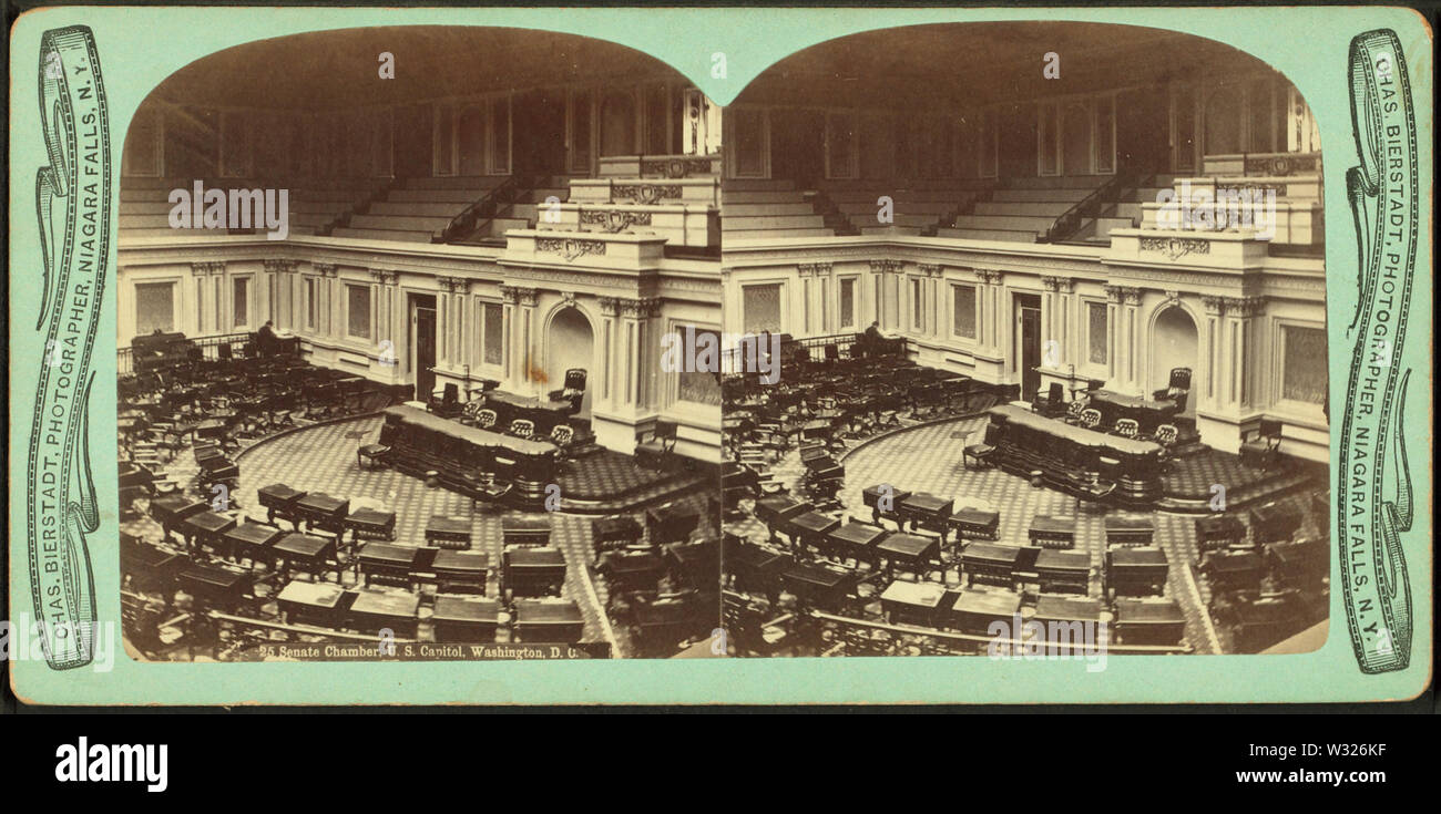 Senate Chamber US Capitol, Washington, DC, by Bierstadt, Charles, 1819 ...