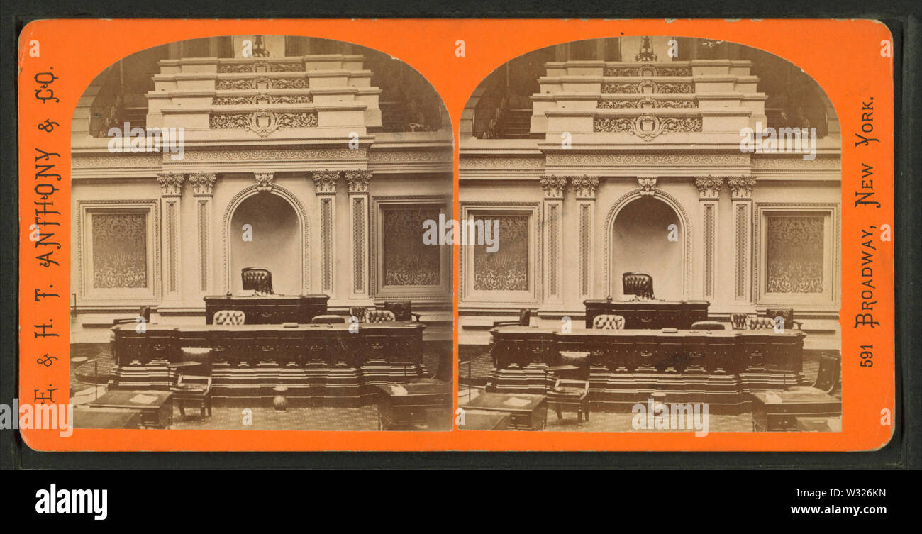 Senate Chamber, Speaker's Desk and Reporter's Seats, by E & HT Anthony ...