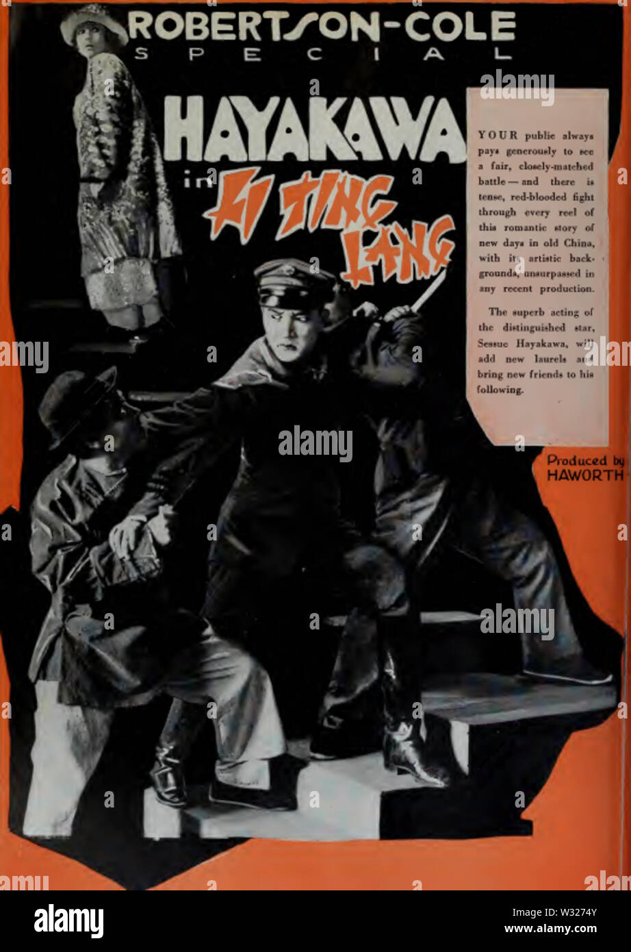 Sessue Hayakawa in Li Ting Lang by Charles Swickard 2 Film Daily 1920 ...