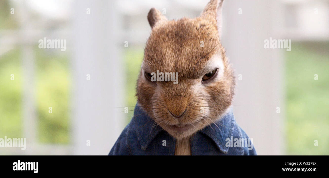 USA. A scene from ©Columbia Pictures new movie: Peter Rabbit (2018 ...