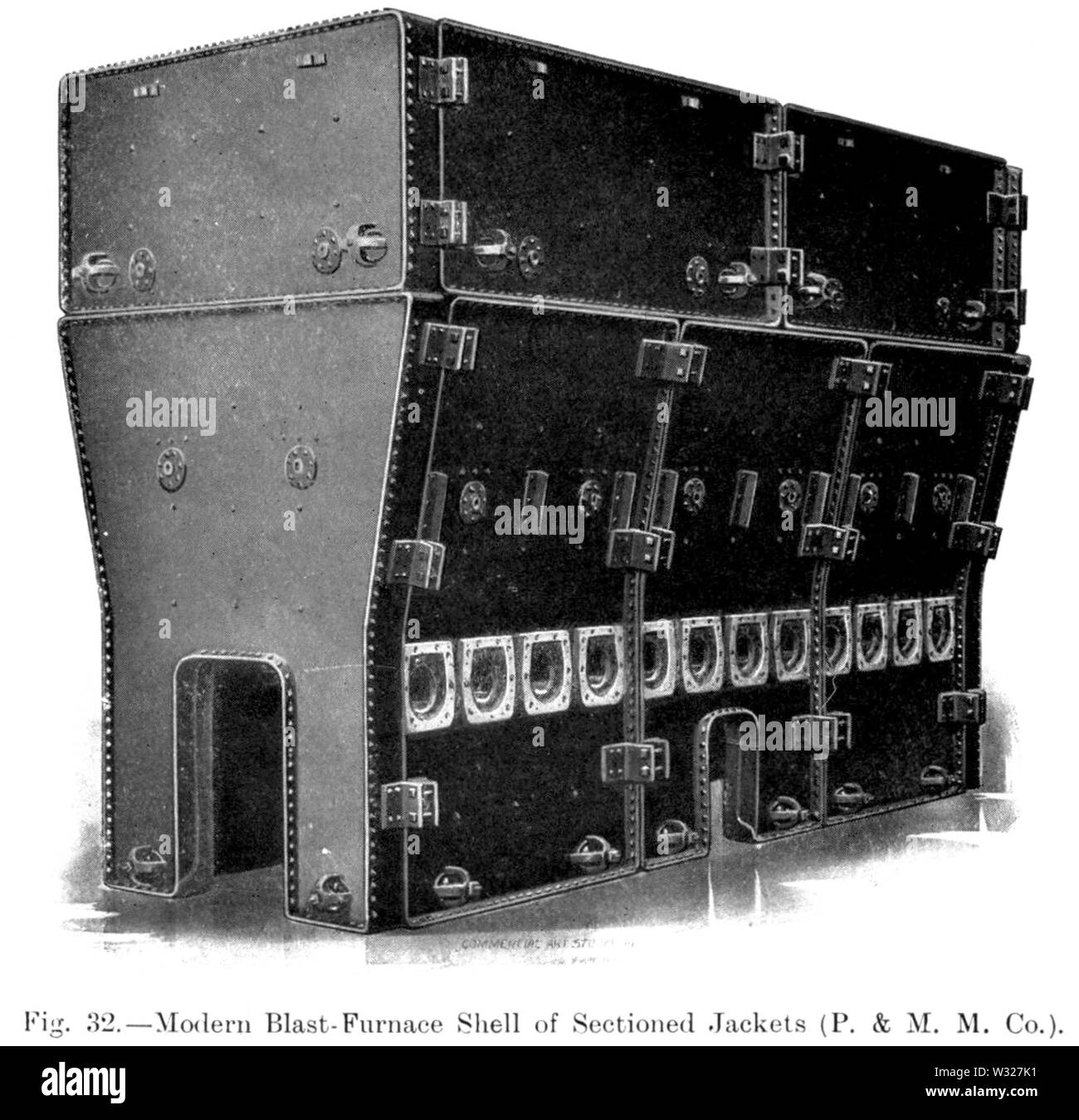 Shell of copper blast furnace Stock Photo - Alamy