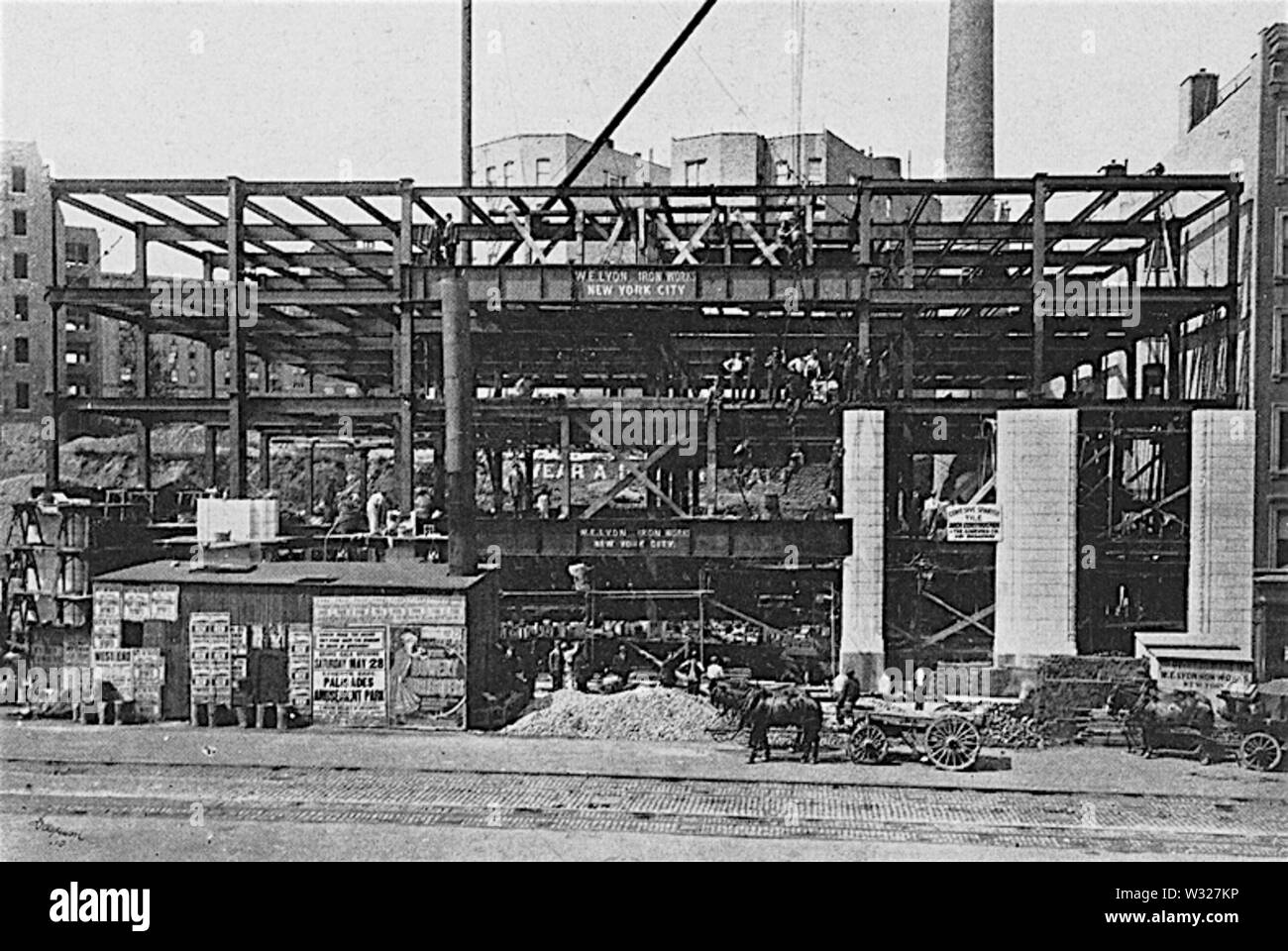 Sheffield Farms Milk Plant, West 125th Street, under construction Stock ...
