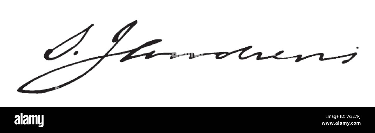 Sherlock James Andrews signature Stock Photo - Alamy