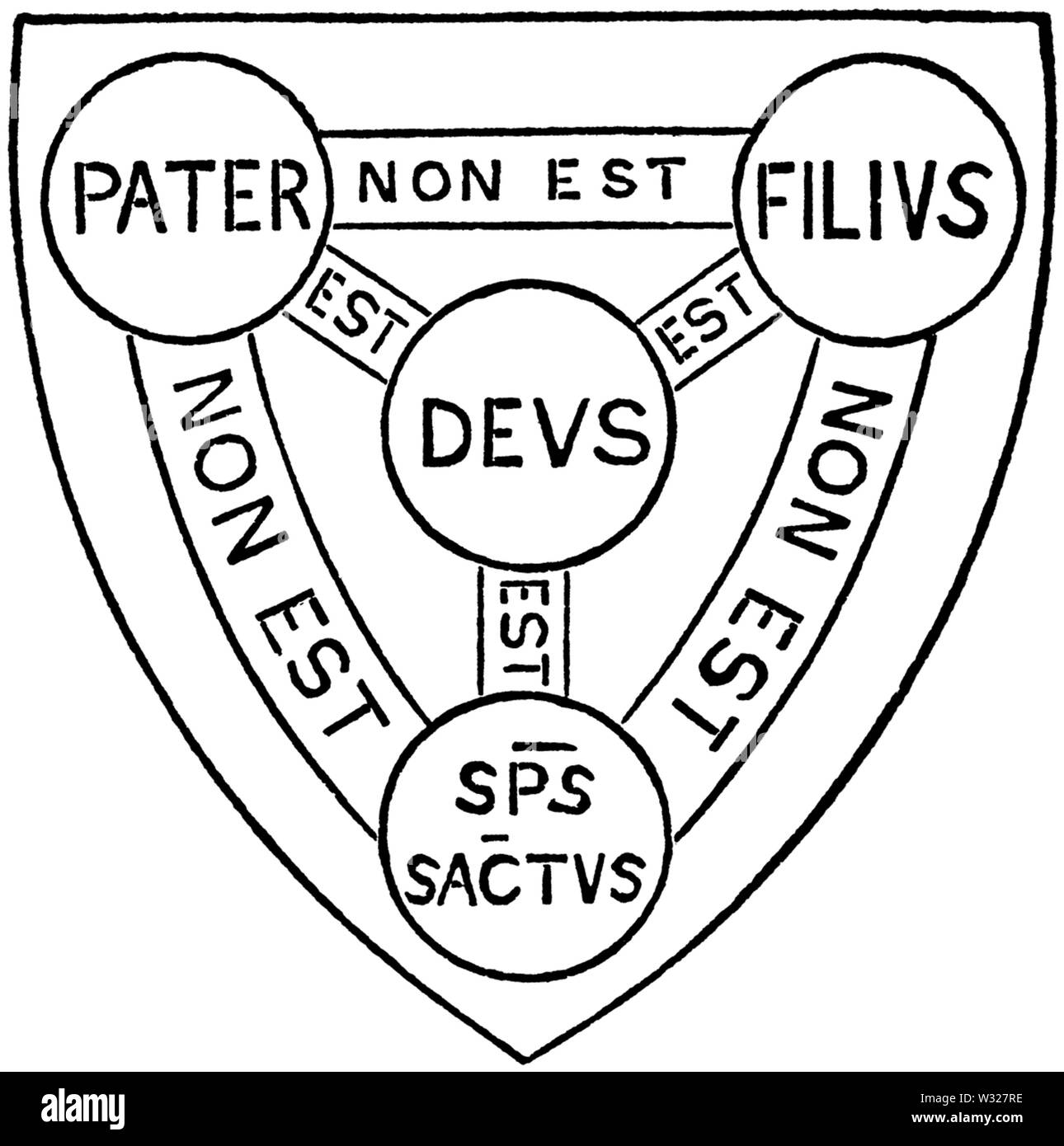 Shield of the trinity hi-res stock photography and images - Alamy