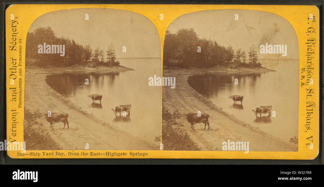 Ship Yard Bay, from the east, Highgate Springs, by T G Richardson Stock ...
