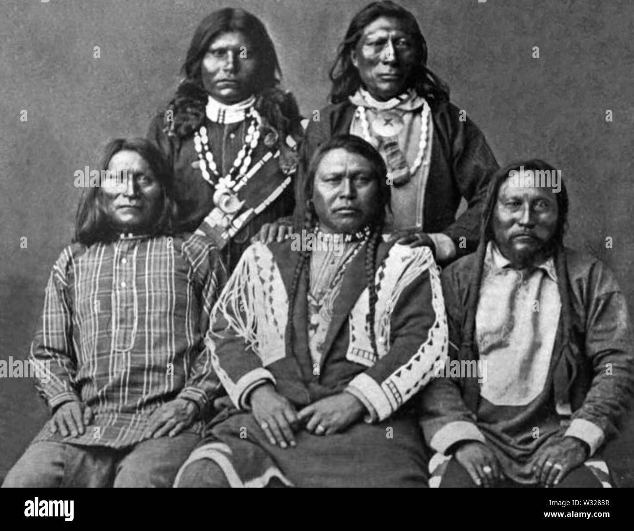 Shoshone group American Indian Mongoloid Stock Photo - Alamy