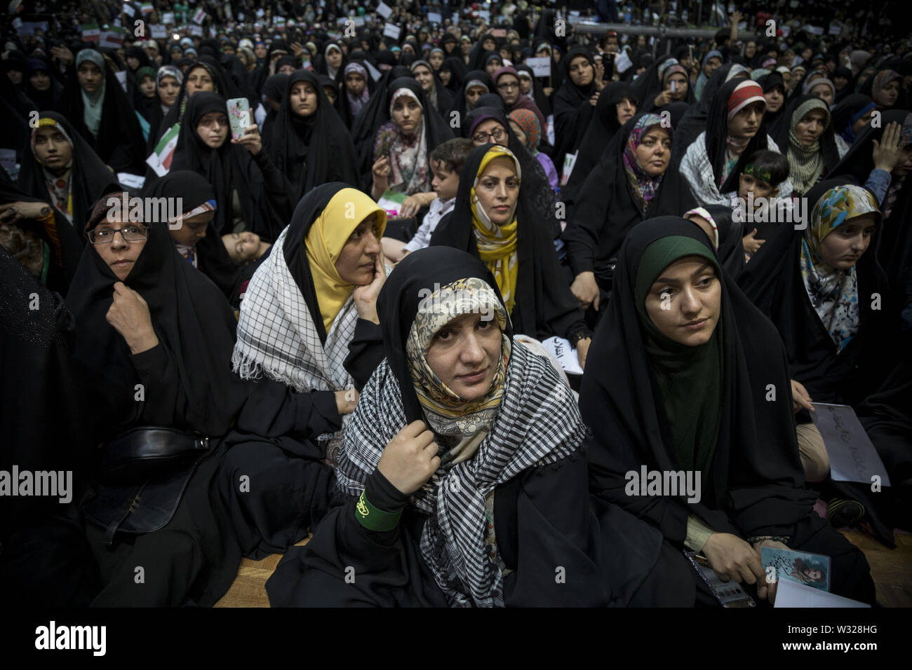 Tehran, Tehran, Iran. 11th July, 2019. Iranian women gather in ceremony ...