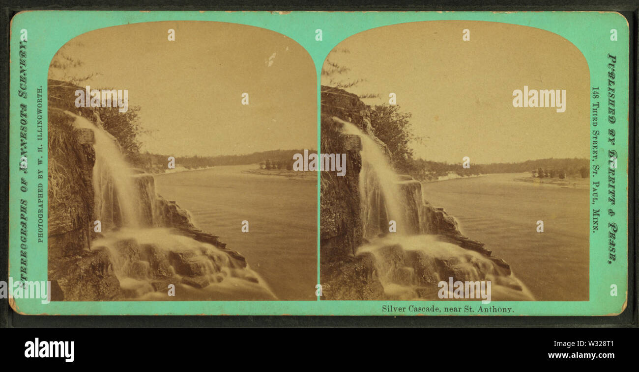 Silver cascade, near St Anthony, from Robert N Dennis collection of ...