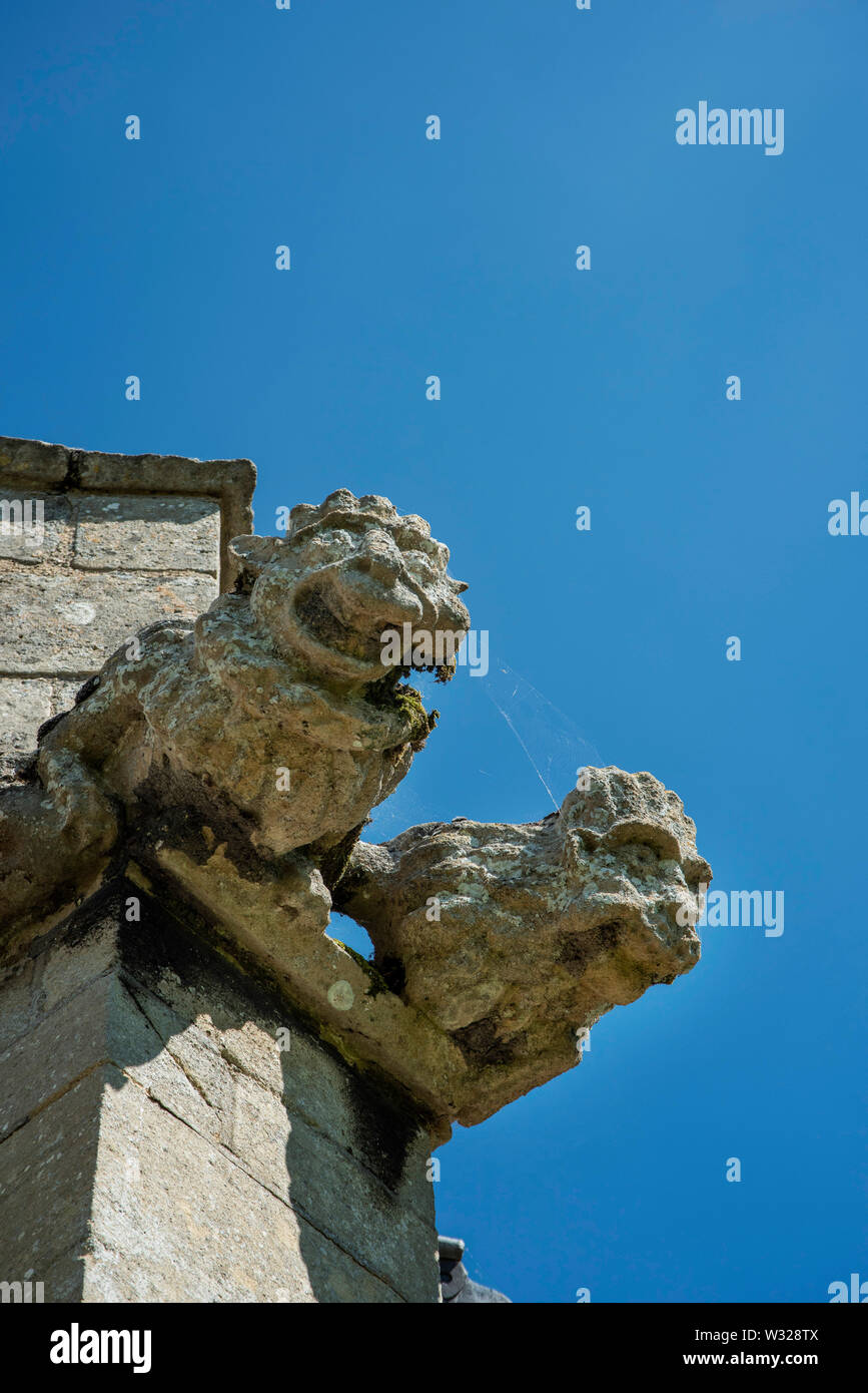 Grotesques on exterior of St Wendreda’s Church Stock Photo - Alamy