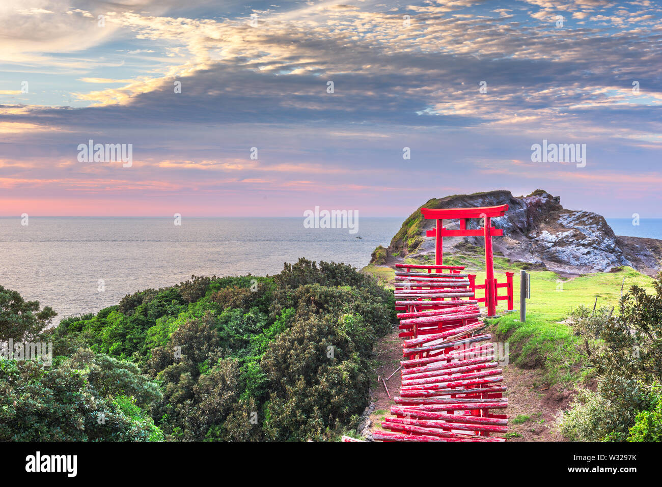 Motonosumi Inari Shrine in Yamaguchi Prefecture, Japan Stock Photo - Alamy