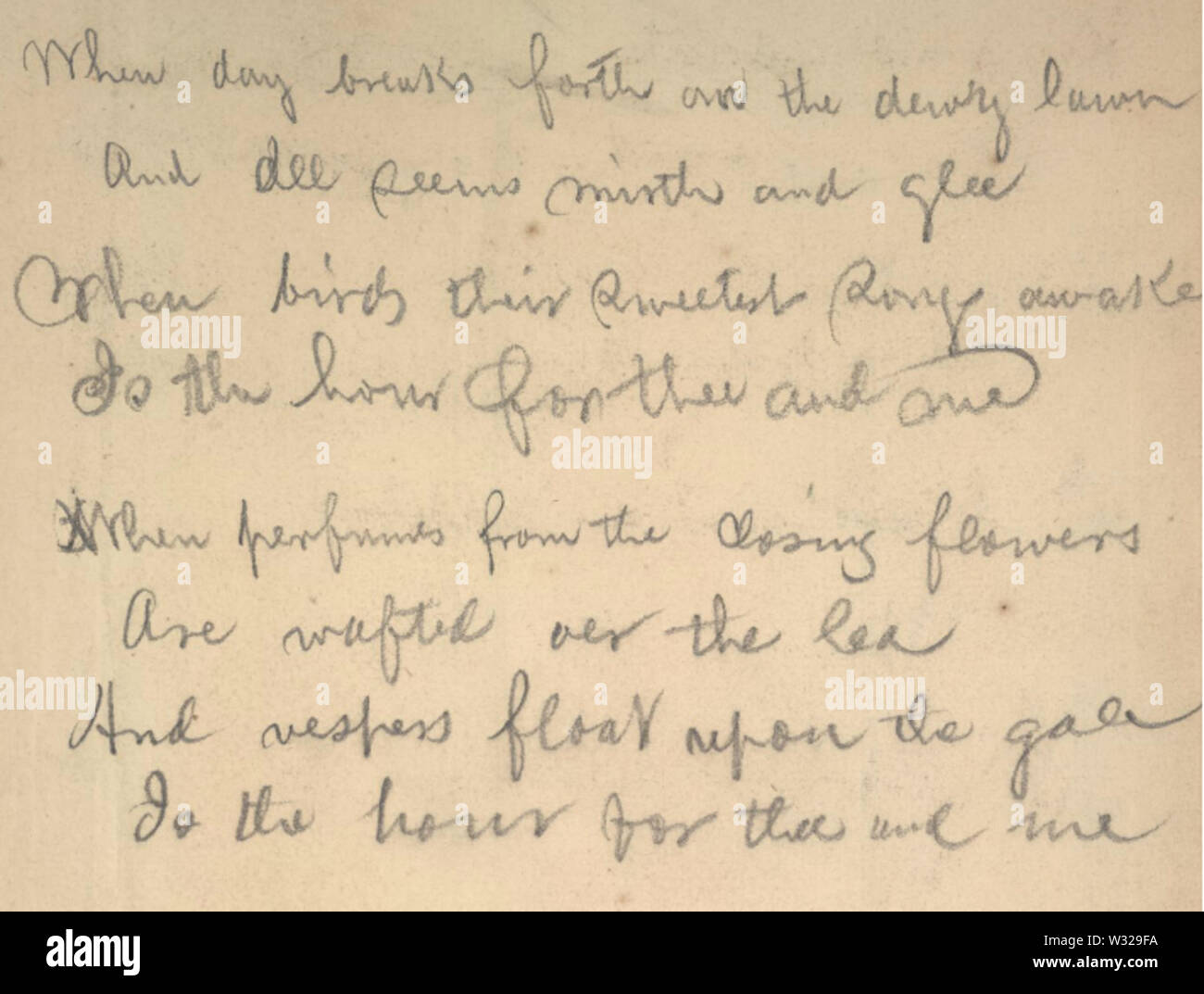 Sketchbook page of Stephen Foster Stock Photo - Alamy