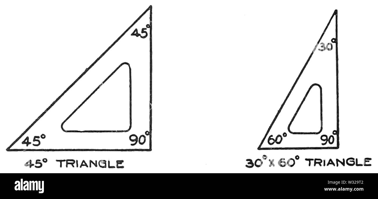 Smd d018 45 and 30x60 triangles Stock Photo - Alamy
