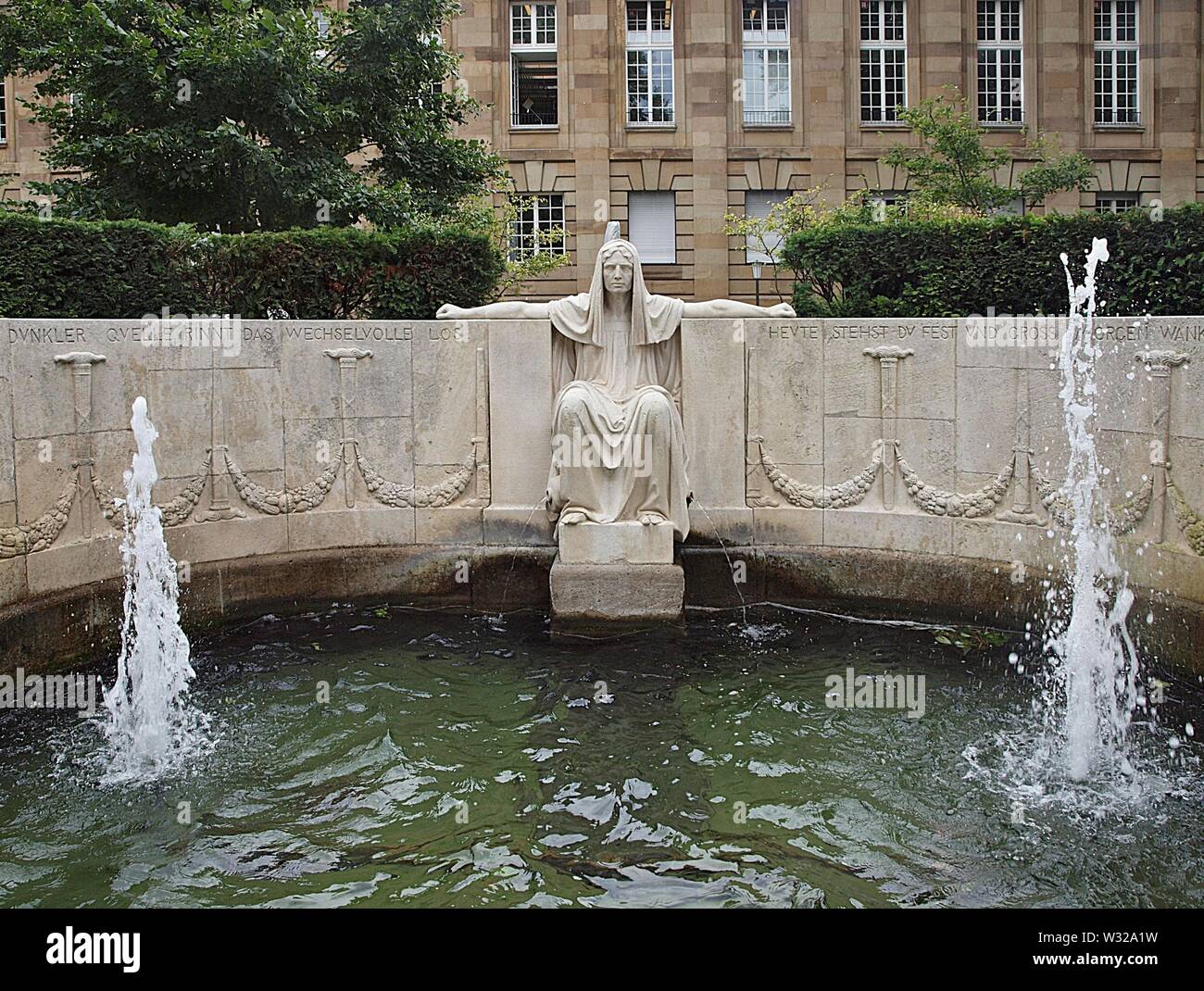 Historic sculptures at the new castle in Germany Stock Photo - Alamy