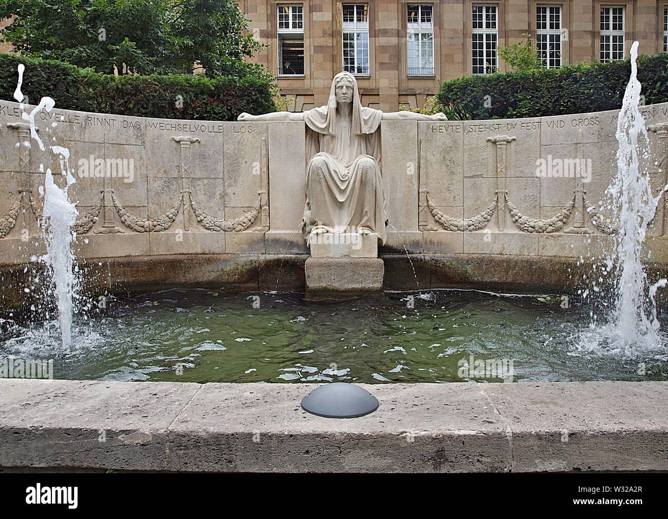 Historic sculptures at the new castle in Germany Stock Photo - Alamy