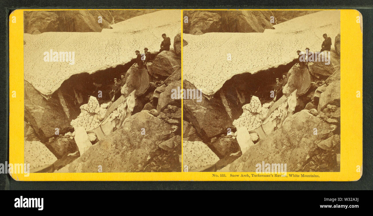 Snow Arch, Tuckerman's Ravine, White Mountains, by Kilburn Brothers ...