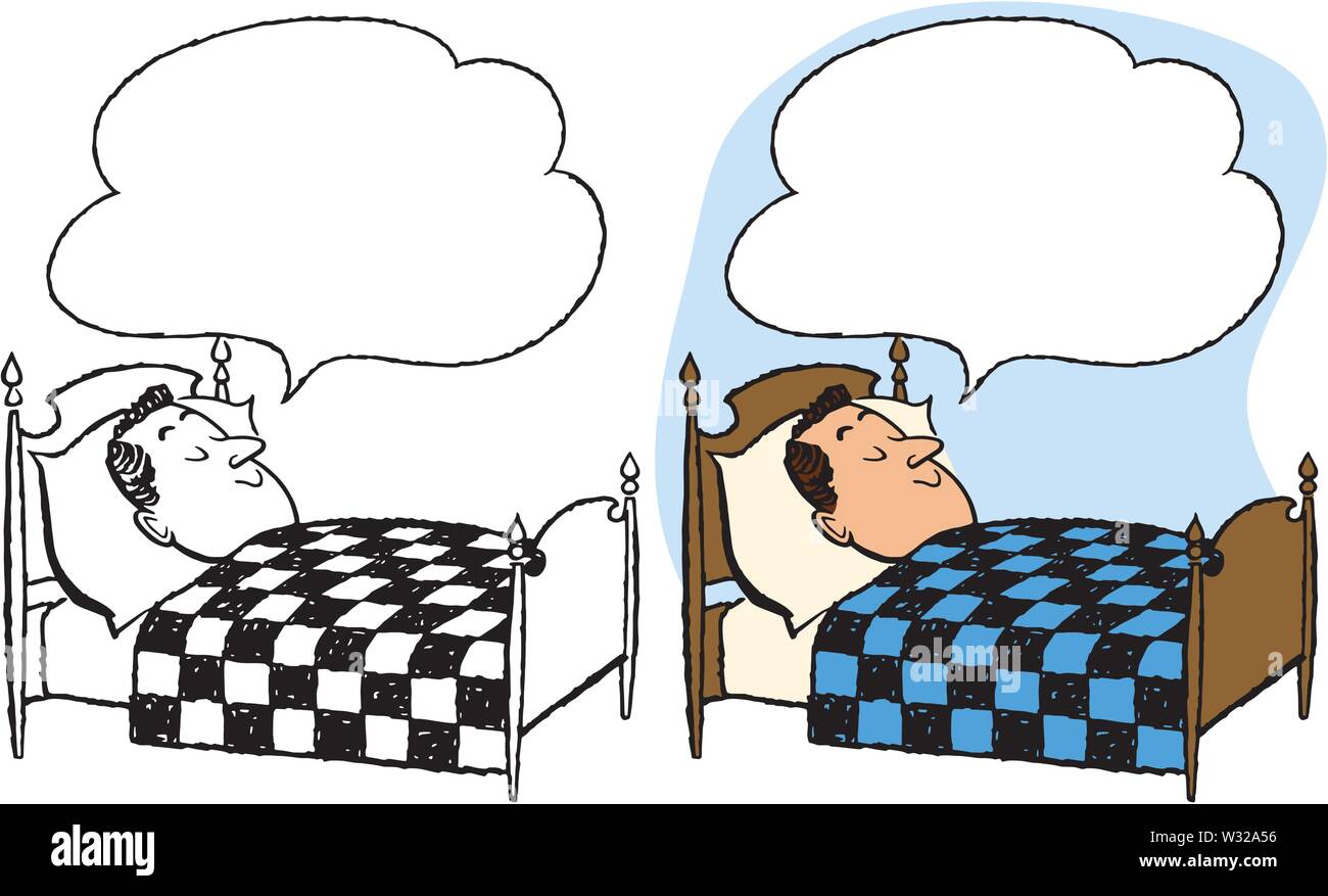 Tucked In Bed Stock Vector Images Alamy