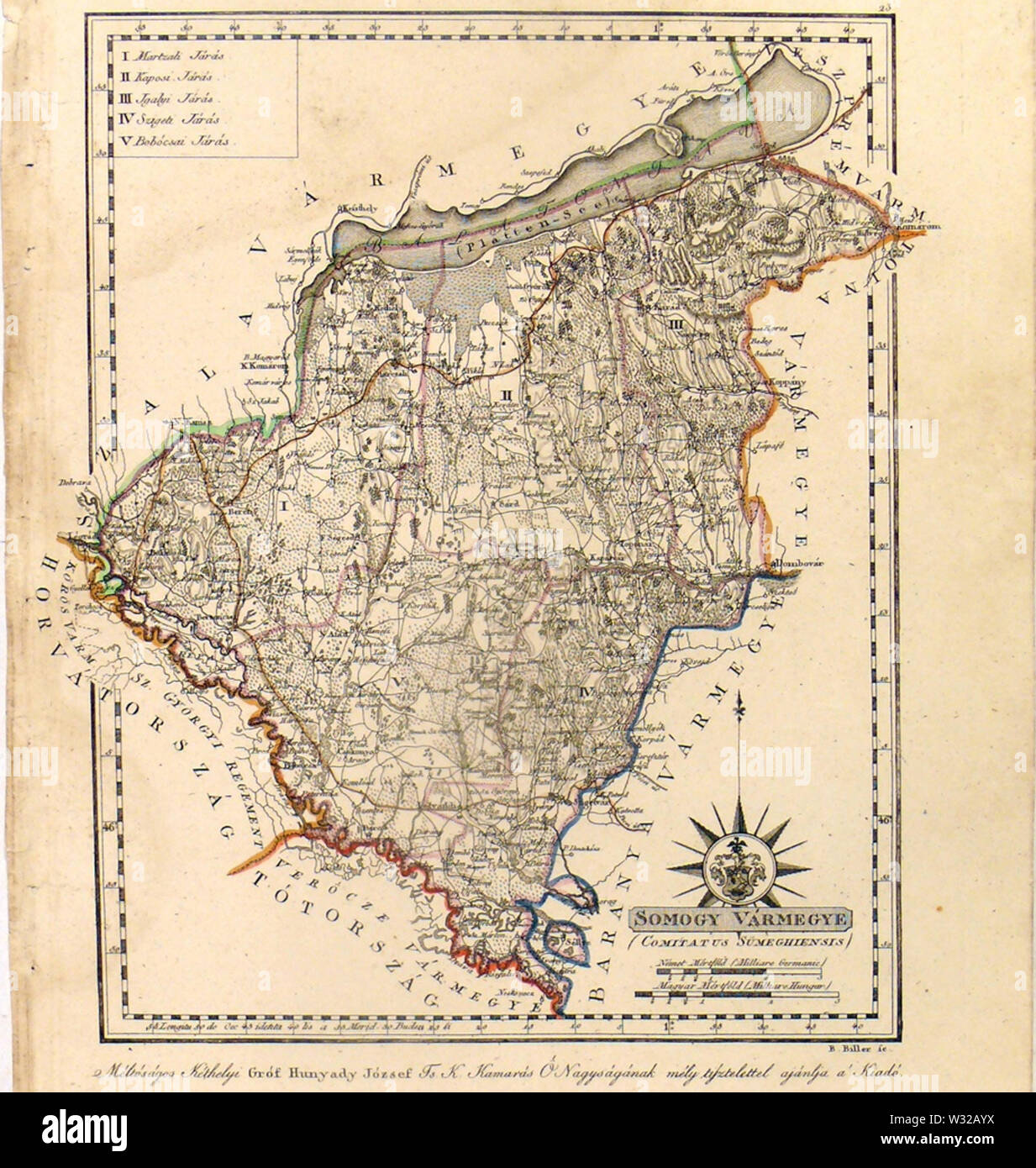 Somogy map hi-res stock photography and images - Alamy