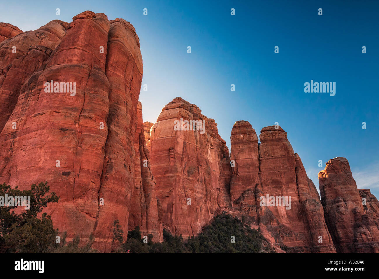 Cathedral Rock in Sedona, Arizona and Red Rock State Park Stock Photo ...