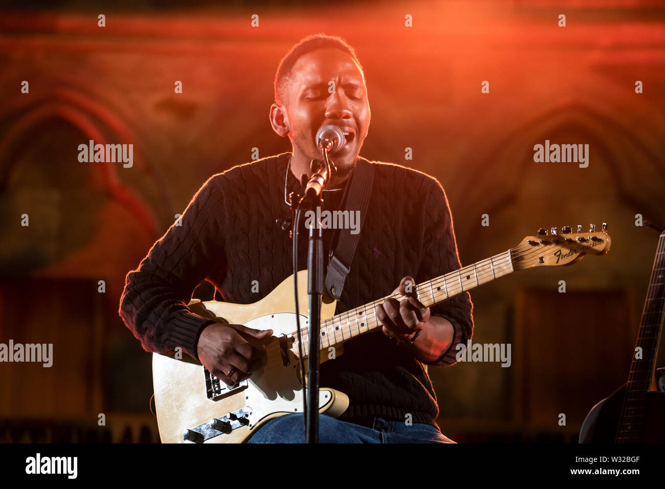 Bergen, Norway - June 14th, 2019. The Guyanese singer, songwriter and ...