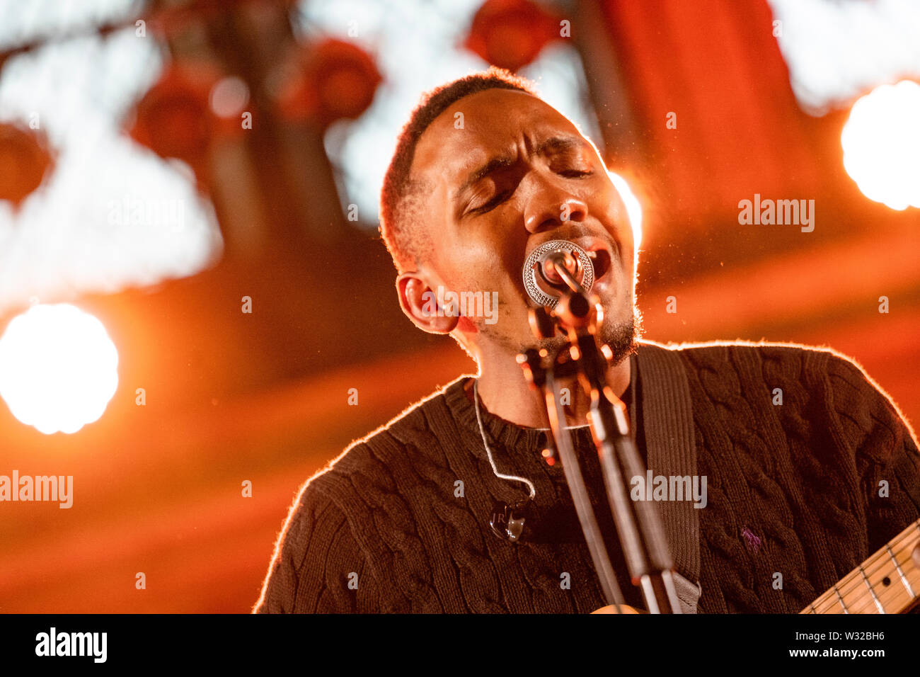 Bergen, Norway - June 14th, 2019. The Guyanese singer, songwriter and ...