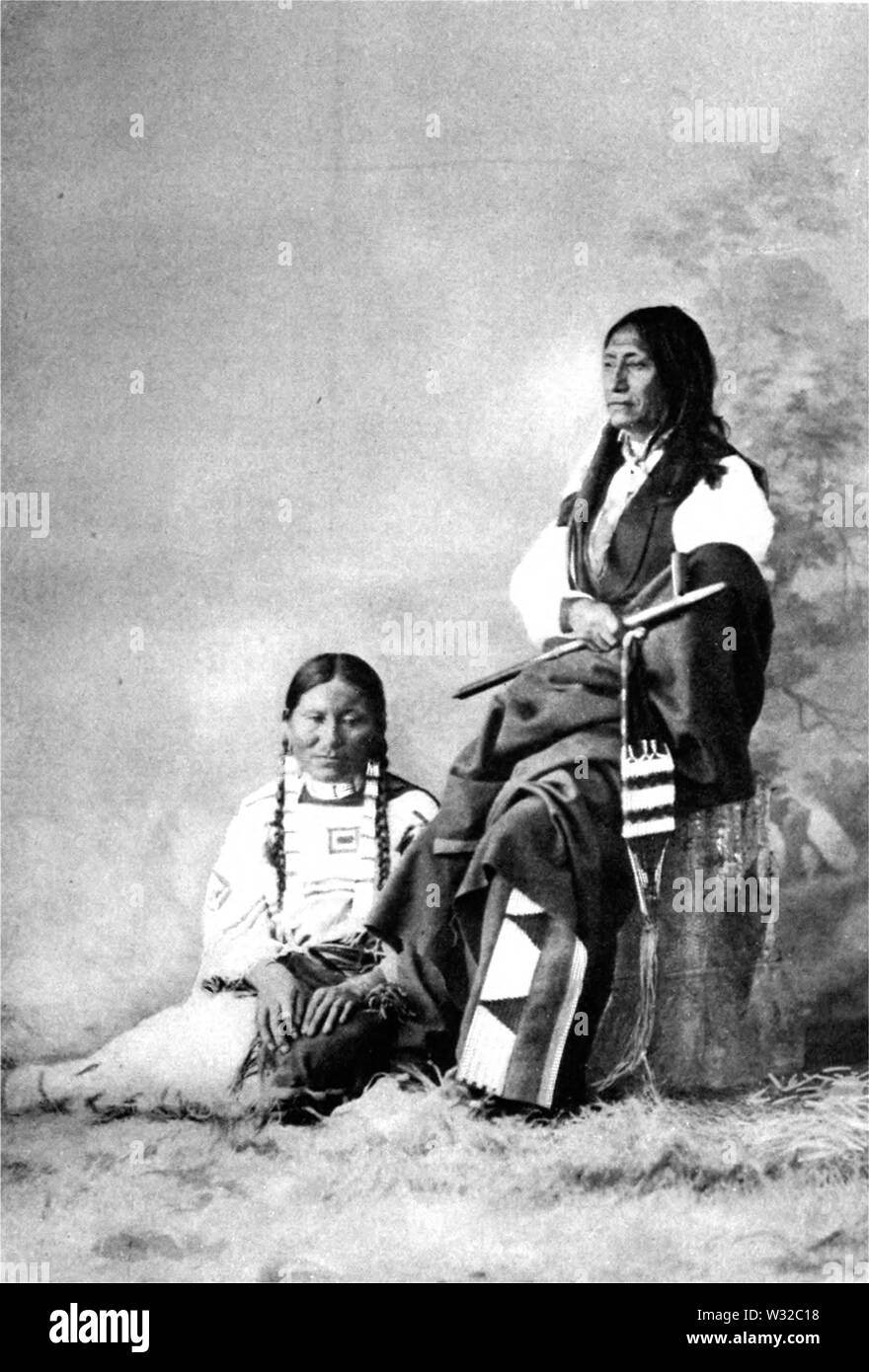 Spotted Tail and Squaw, 1877 Stock Photo - Alamy