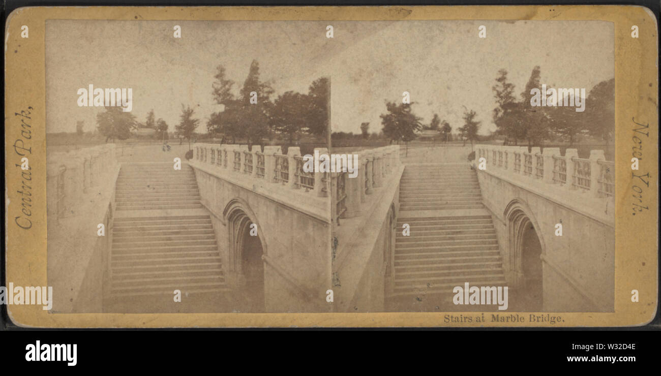 Stairs at Marble Bridge, by Chase, W M (William M), ca 1818-1901 Stock ...