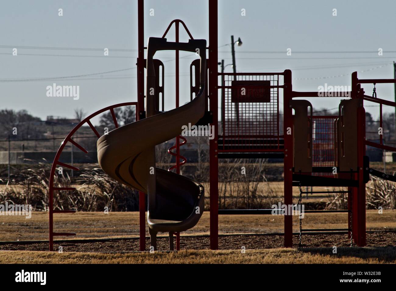 Playground Monkey Bars at Lindsey City Park, Canyon, Texas Stock Photo ...