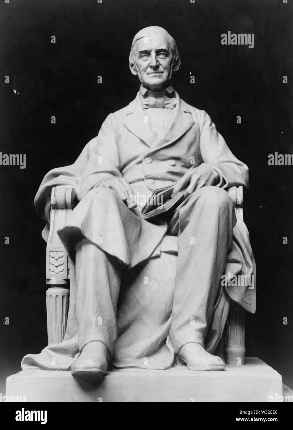Statue of Ralph Waldo Emerson Stock Photo - Alamy