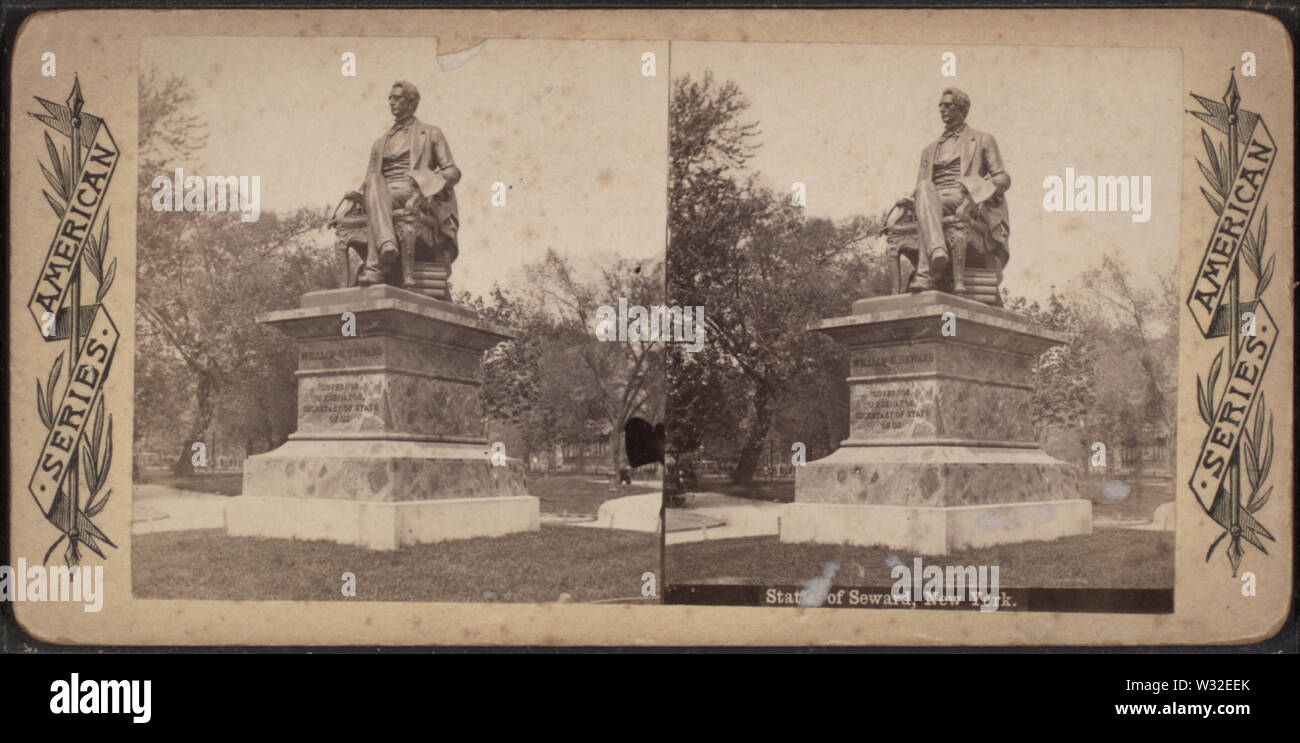 Statue of Washington, (Union Sq), from Robert N Dennis collection of ...