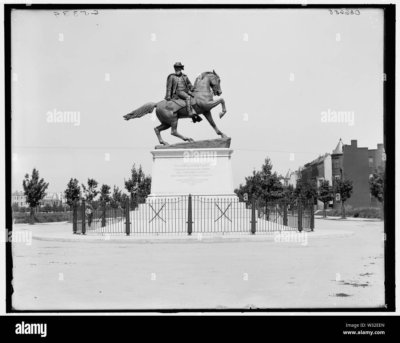 Statue of Major General J.E.B. Stuart, Richmond, Virginia Stock Photo ...