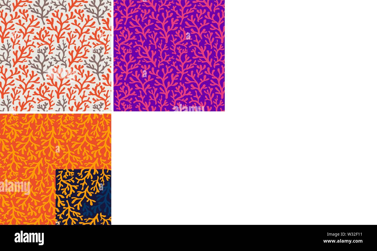 Set of seamless patterns. Abstract background vector Stock Vector Image ...