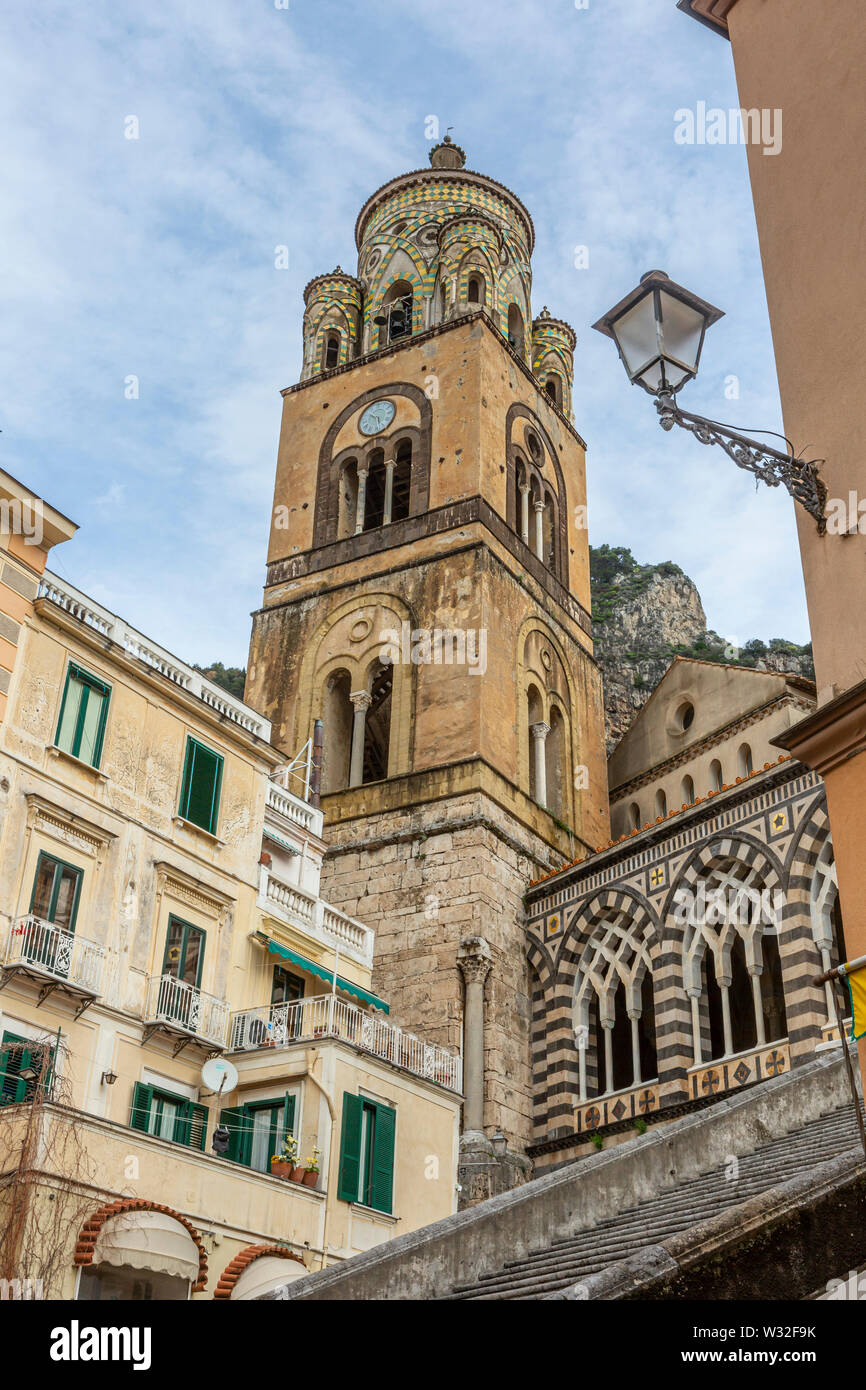 Amalfi cathedral on the main square in Amalfi, Italy Stock Photo - Alamy